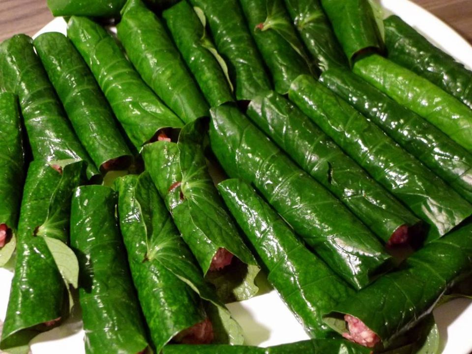 How To Make Grilled Beef Wrapped In Lolot Leaves - HA Food Tours